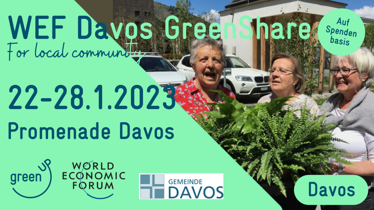WEF Davos GreenShare - For local community | GreenUp